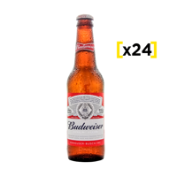 24x Cervezas Budweiser en Botella 330cc